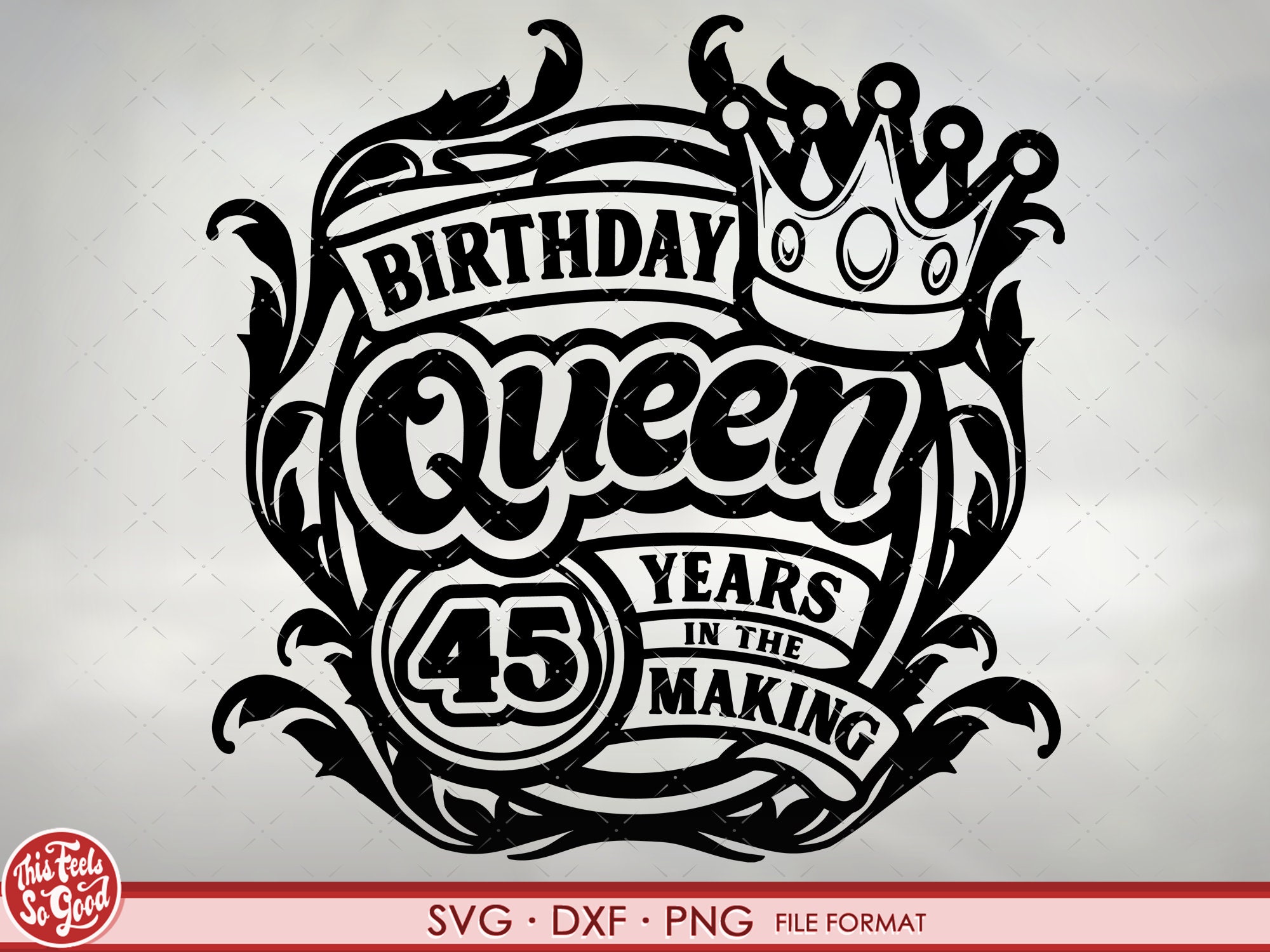 45th Birthday SVG Files for Cricut. Birthday Gift 45th - Etsy UK