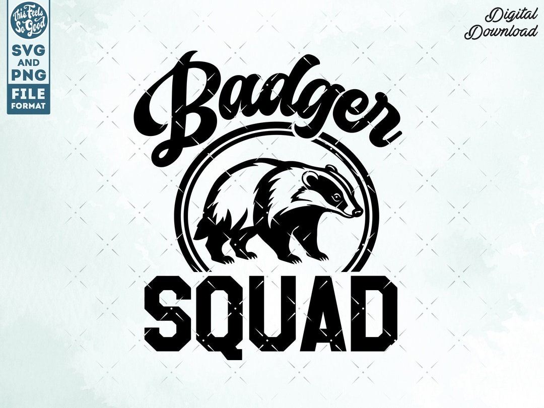 Funny Badger SVG, Badgers Svg, Badger Shirt Svg Cut File for Cricut ...
