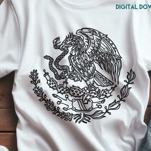 Mexico Coat of Arms SVG Png Mexican Flag Mexico Cut File Mexico Flag ...