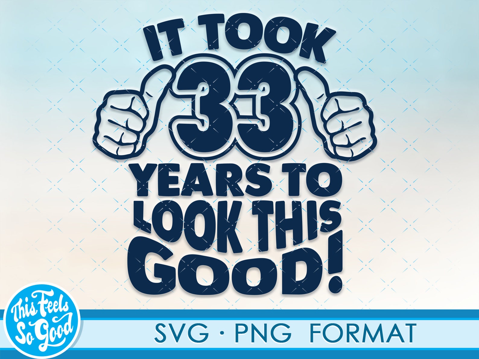 Funny 33rd Birthday SVG Png. Turning 33 Birthday Svg Cut - Etsy