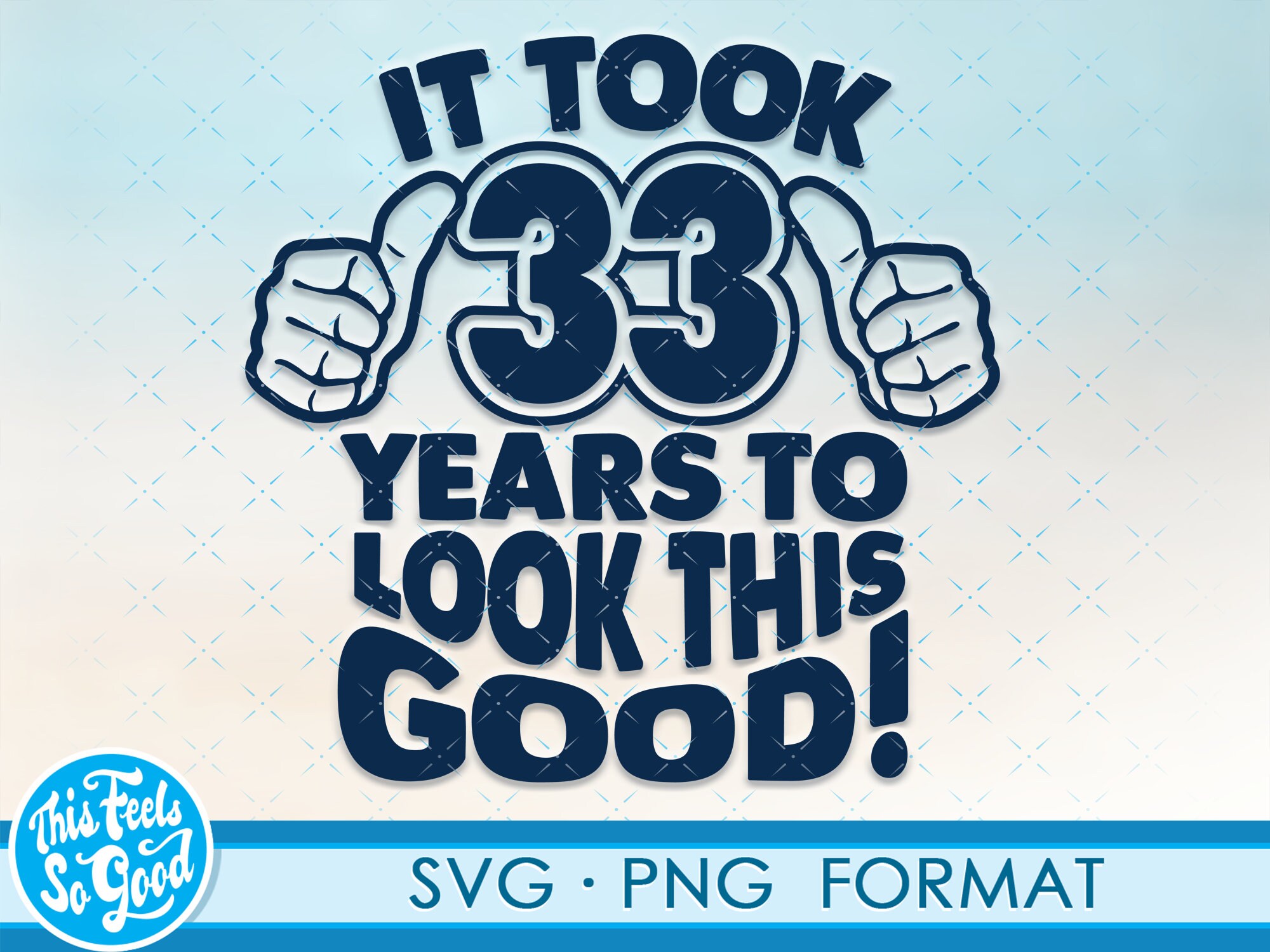Funny 33rd Birthday SVG Png. Turning 33 Birthday Svg Cut Files, 33 ...