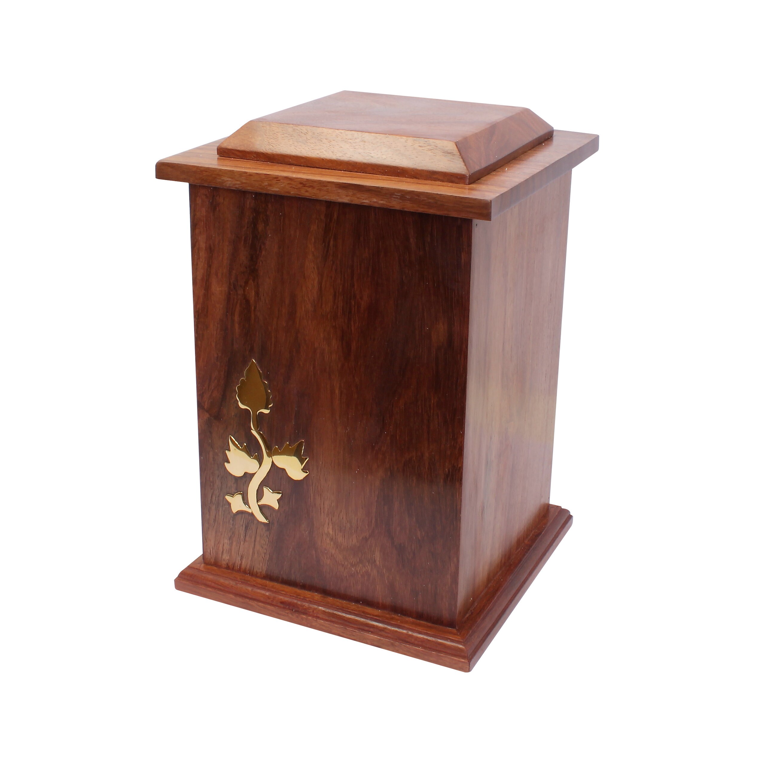 Hardwood Casket Ashes Urn Wooden Adult Cremation Box for Human | Etsy UK