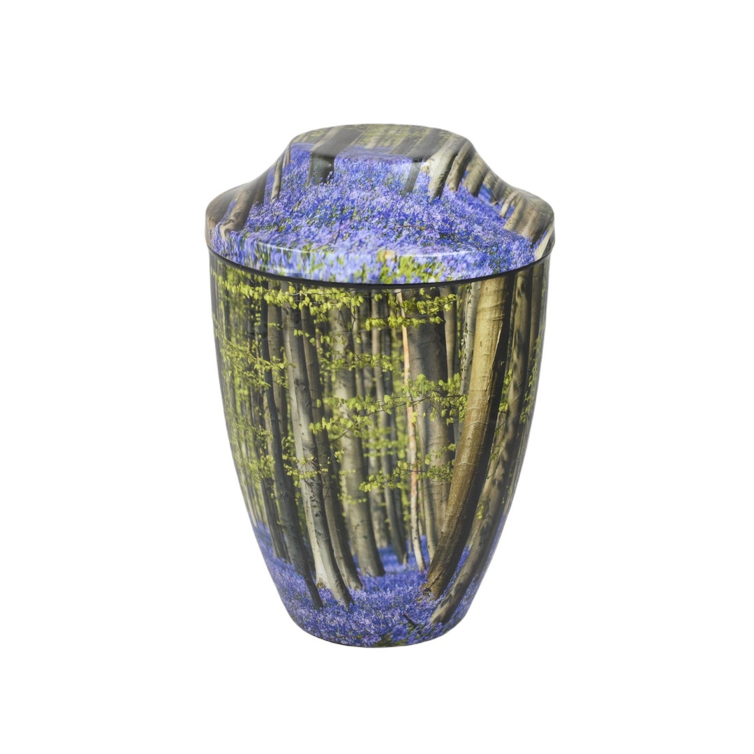 Blue Bell Forest Adult Large Cremation Iron Urn for Ashes Funeral ...