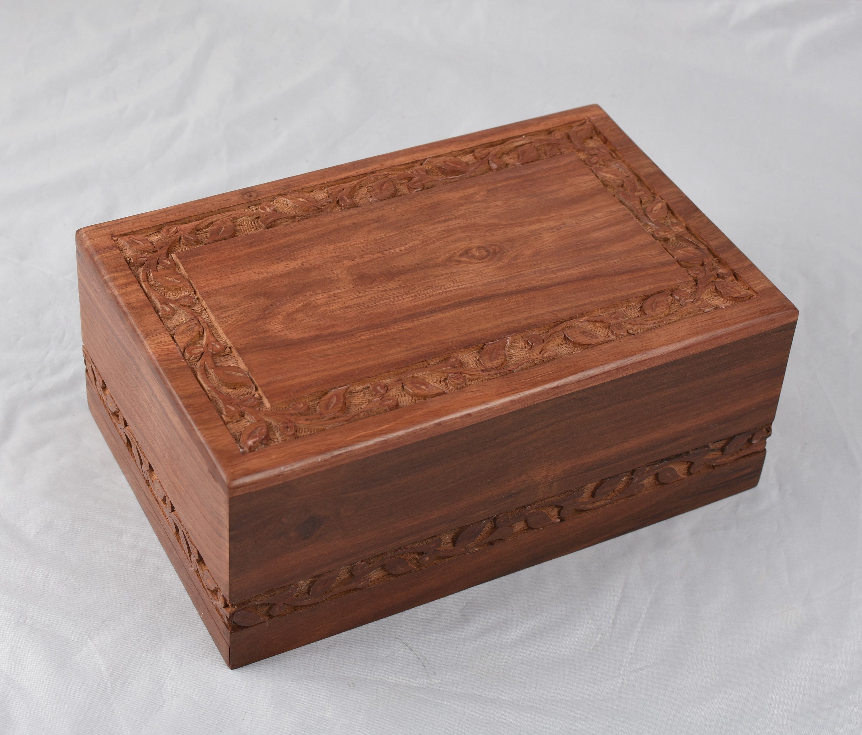 Hardwood Casket Ashes Urn Adult Cremation Box For Human Or Pet | Etsy