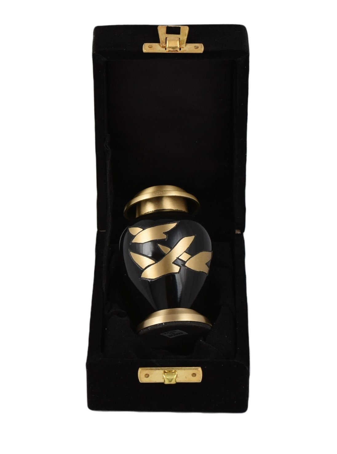 Mini Keepsake Urn for Ashes Cremation Funeral Urn Black and - Etsy UK