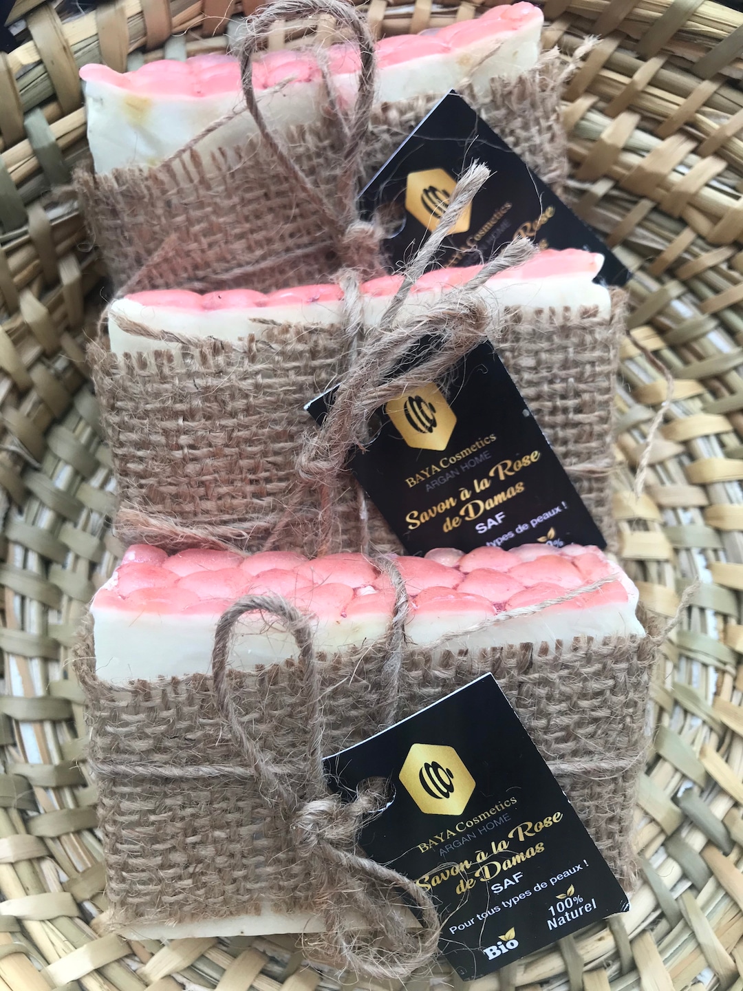 100% Natural Cold Saponified Damascus Rose Handmade Soap - Etsy