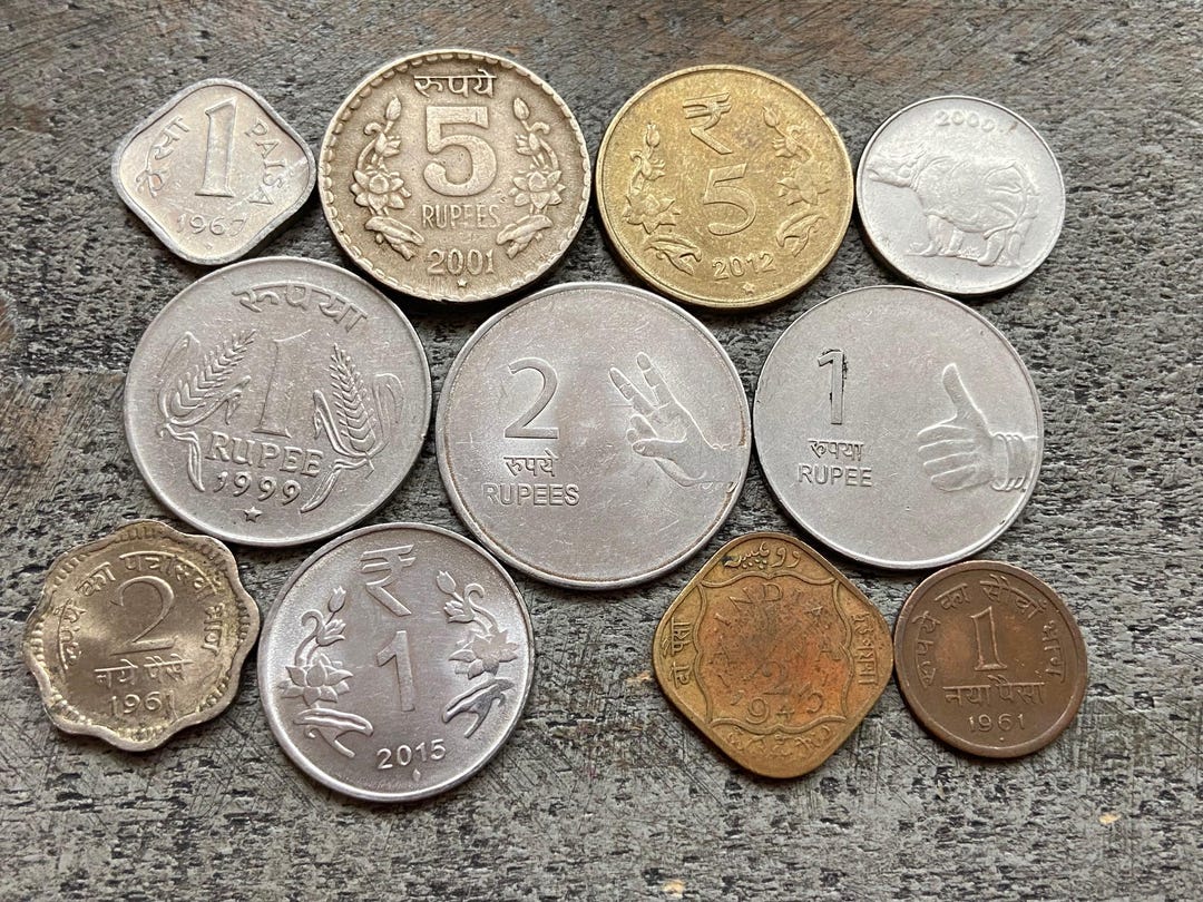 India Coin Set 11 Different Coins - Etsy