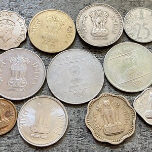 India Coin Set - (11 Different Coins) - Etsy
