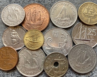 Sailing Ship Coins - Etsy