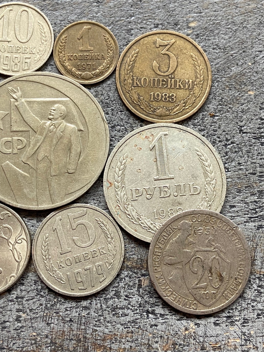 Ussr/russia Coin Set 1933-2007 11 Coins - Etsy