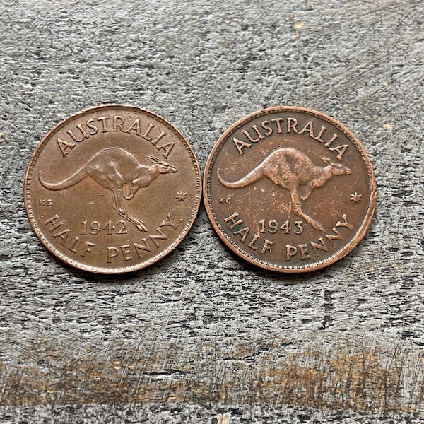 Half Penny Coins - Etsy