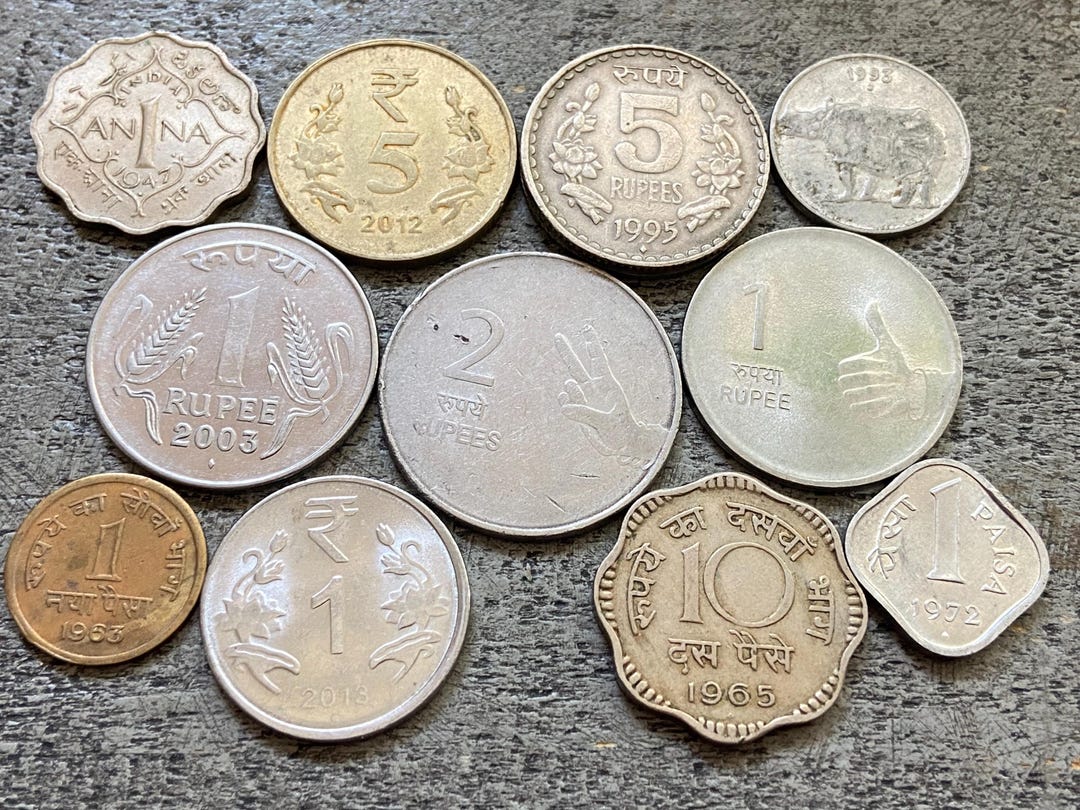 India Coin Set - (11 Different Coins) - Etsy