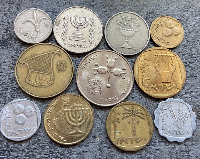 Israel Coin Lot / 11 Different Coins - Etsy