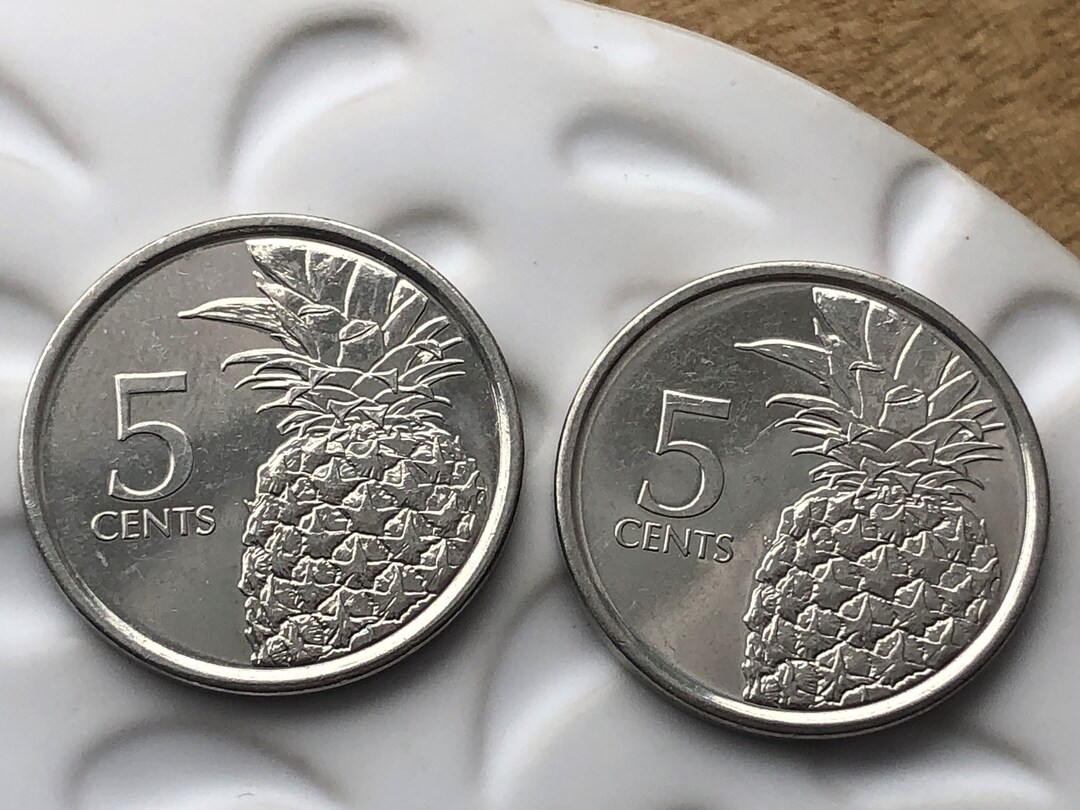 Pineapple Coin Lot / Bahamas 5 Cent - Etsy