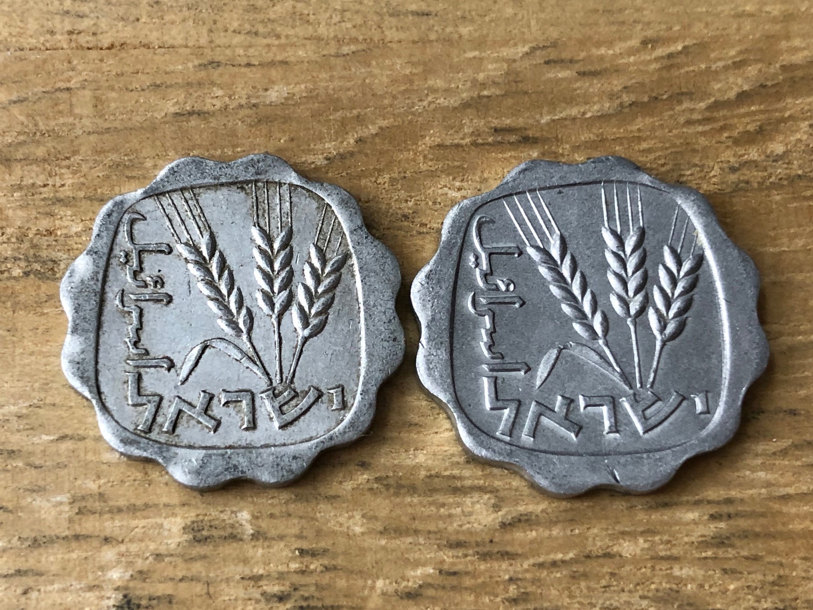 Israel 1 Agorah Coin Set / Wheat | Etsy