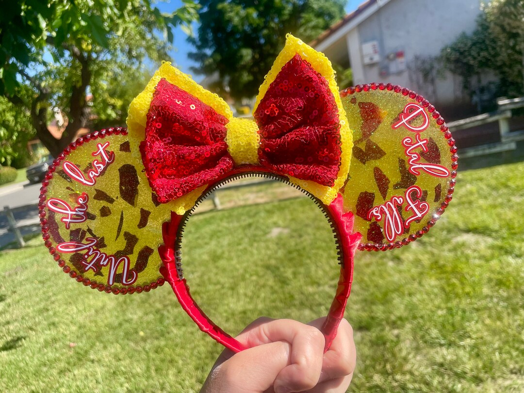 Beauty and the Beast Themed Mouse Ears With REAL Rose Petals - Etsy