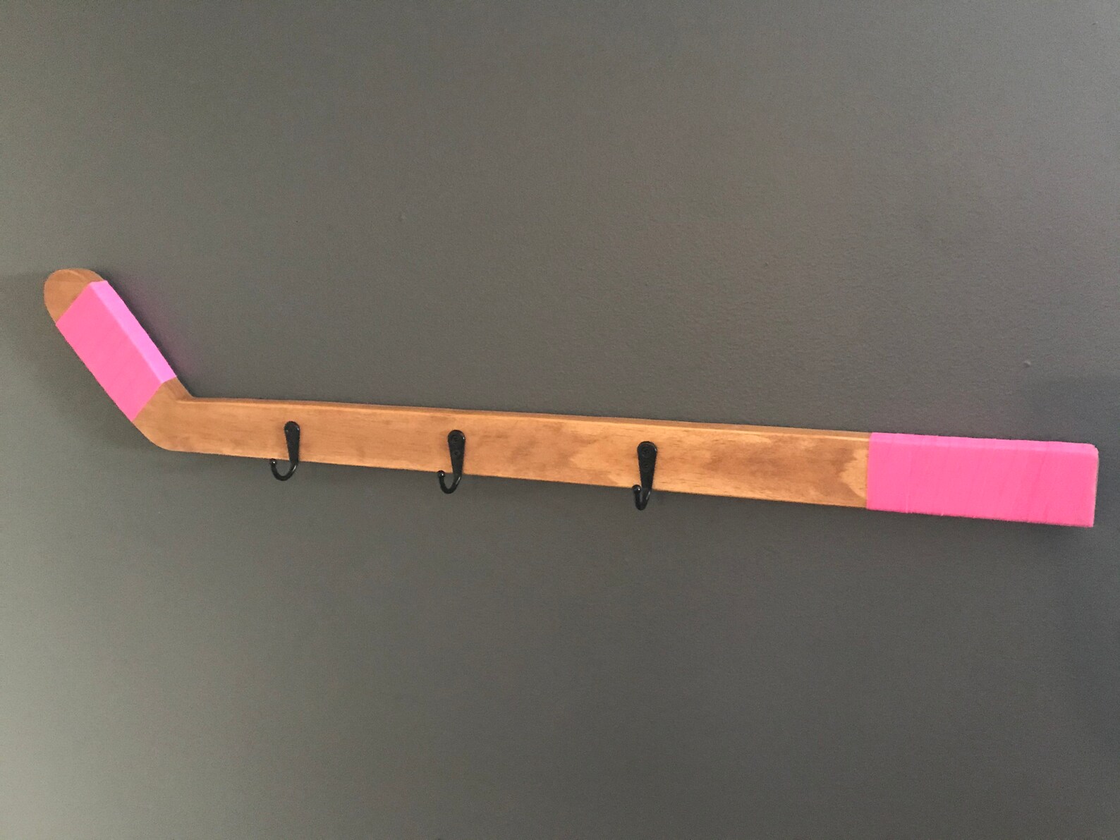 Hockey Stick Coat Rack Hanger. Optional Colors. It is Great - Etsy Canada