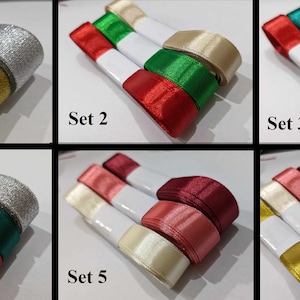 Satin Ribbon 6mm 12mm 25mm - 5 Meters - Etsy