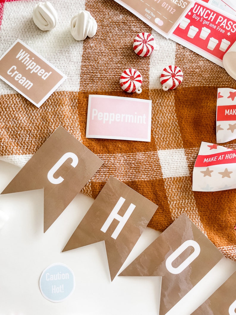 Hot Chocolate Stand Pretend Play Printables Etsy