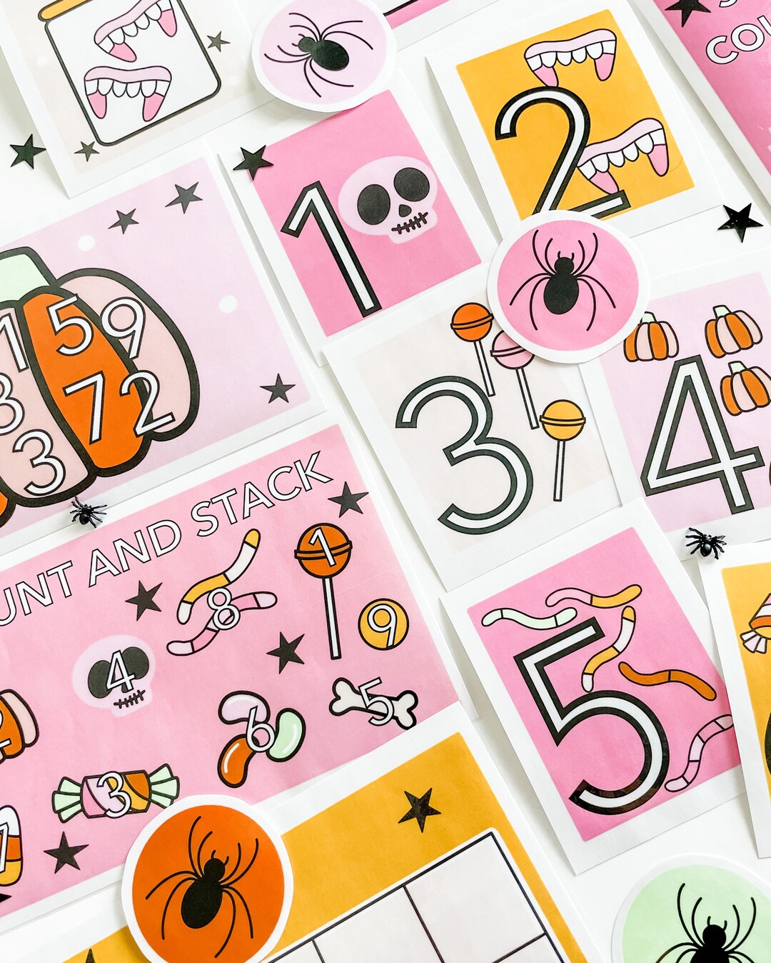 Halloween Learning to Count Printables - Etsy