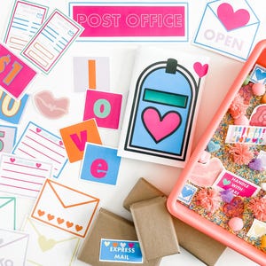 Valentines Post Office Pretend Play Printables - Etsy