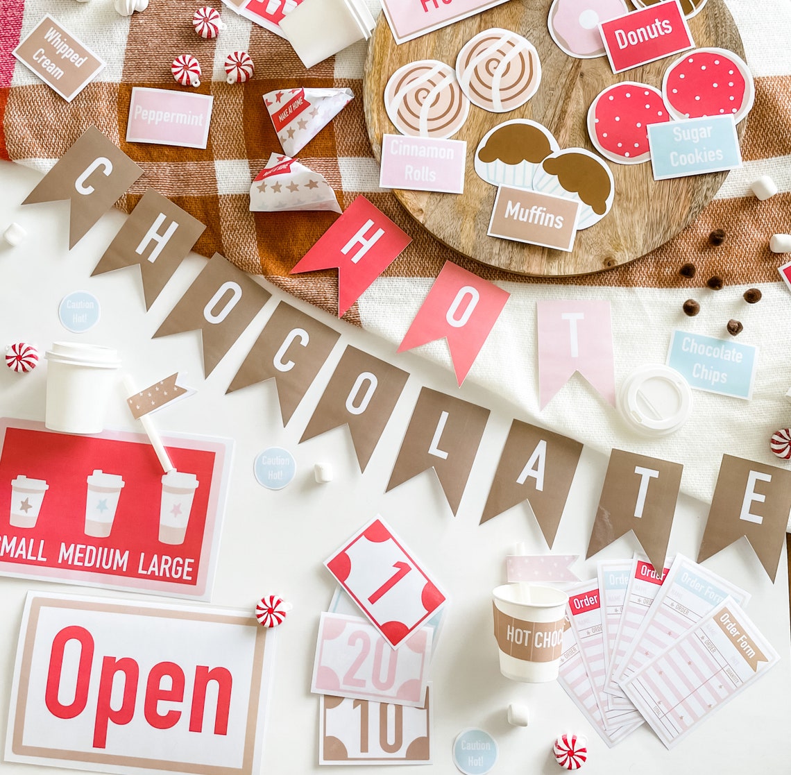 Hot Chocolate Stand Pretend Play Printables Etsy
