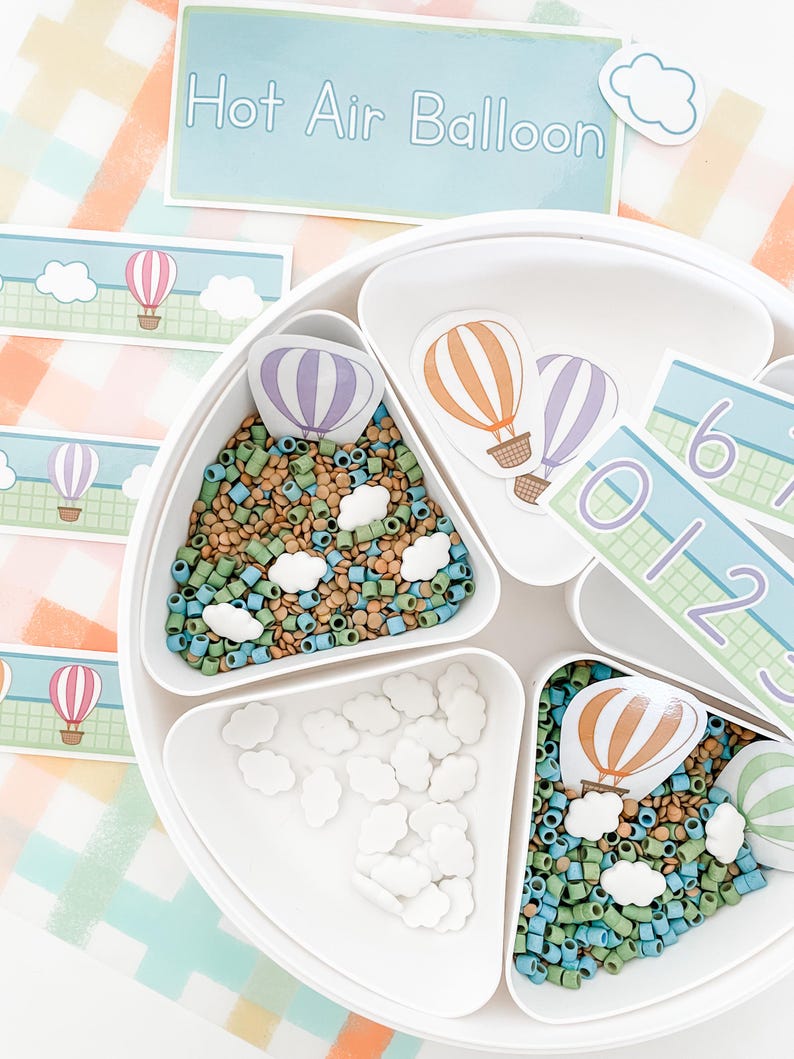 Hot Air Balloon Learning Activities, Preschool Printables, Learning ...