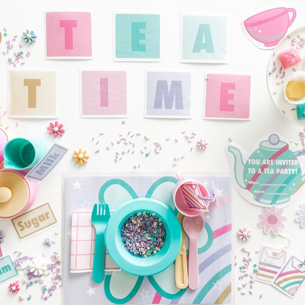 Tea Party Banner - Etsy