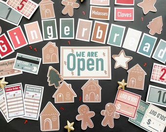 Gingerbread Bakery Dramatic Play Gingerbread Printables Holiday ...