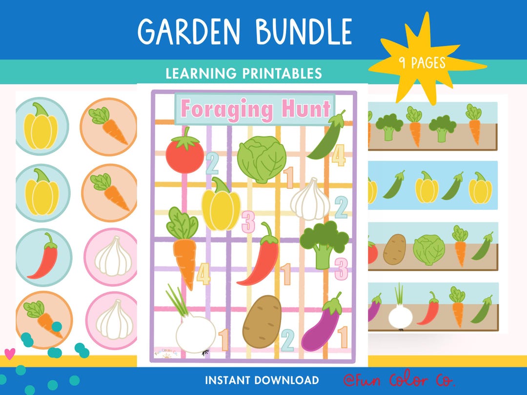 Garden Unit Study, Gardening Activity Pack, Spring Garden Bundle ...