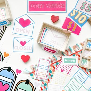 Valentines Post Office Pretend Play Printables - Etsy
