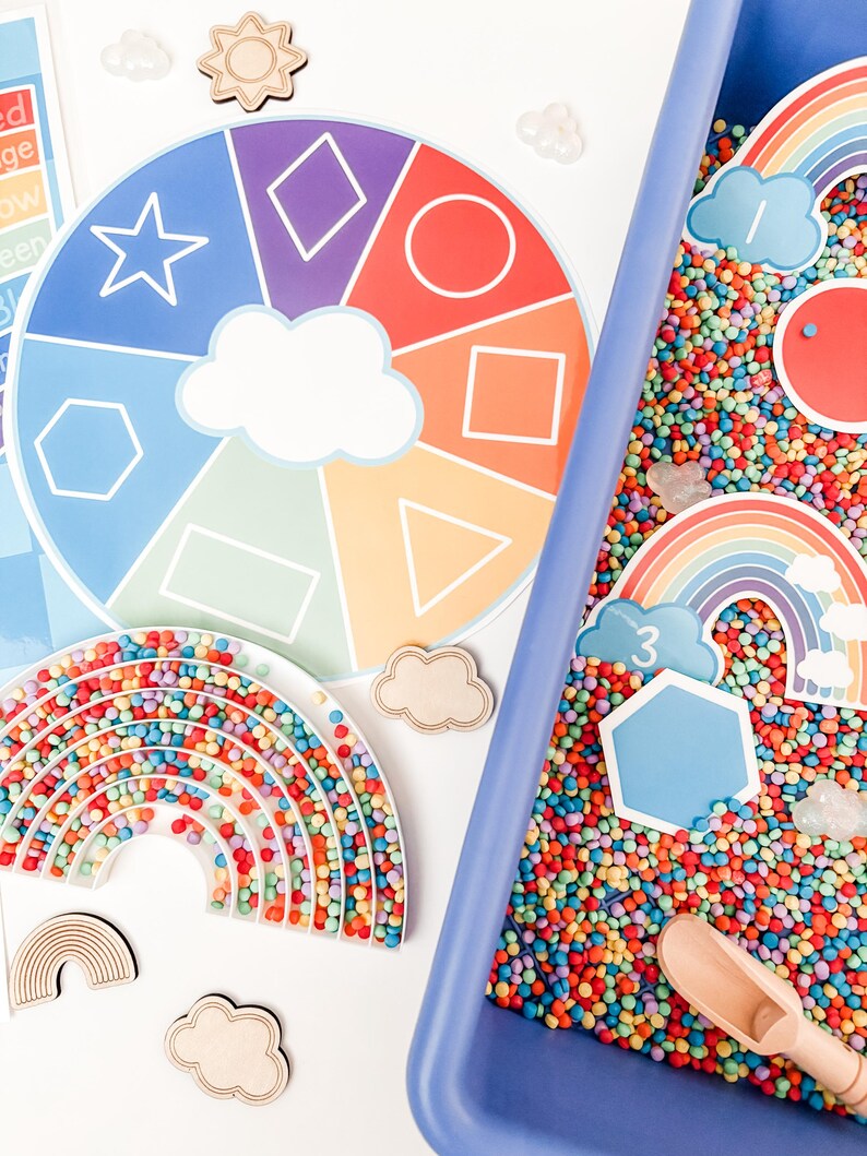 Printable Rainbow-themed Preschool Worksheets, Preschool Learning ...