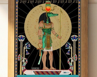 Sobek Prayer Card - Etsy