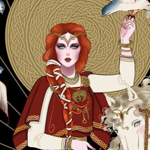 RHIANNON Rhiannon Print Welsh Goddess Walisische Göttin - Etsy