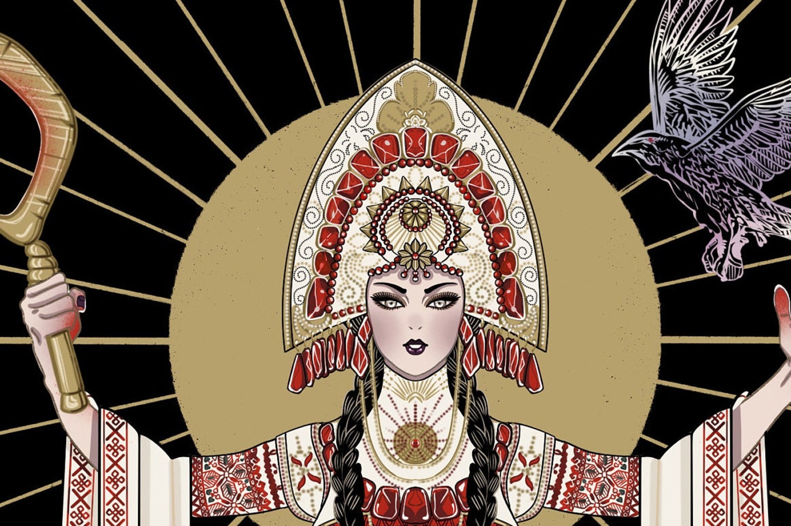 Morana Marzanna Print Slavic Goddess Slawische Göttin - Etsy