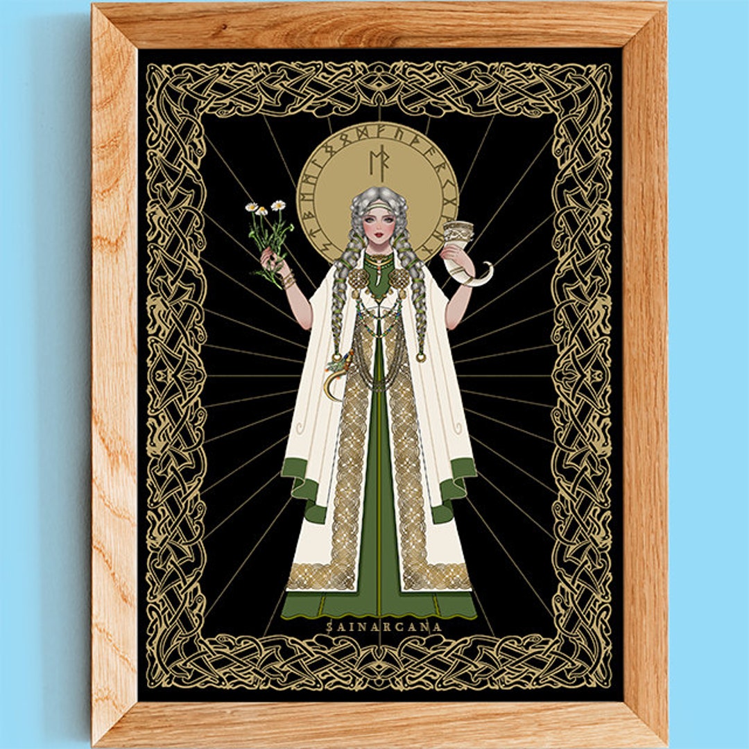 EIR Eir Print Norse Goddess Nordische Göttin Déesse Nordique Dea ...