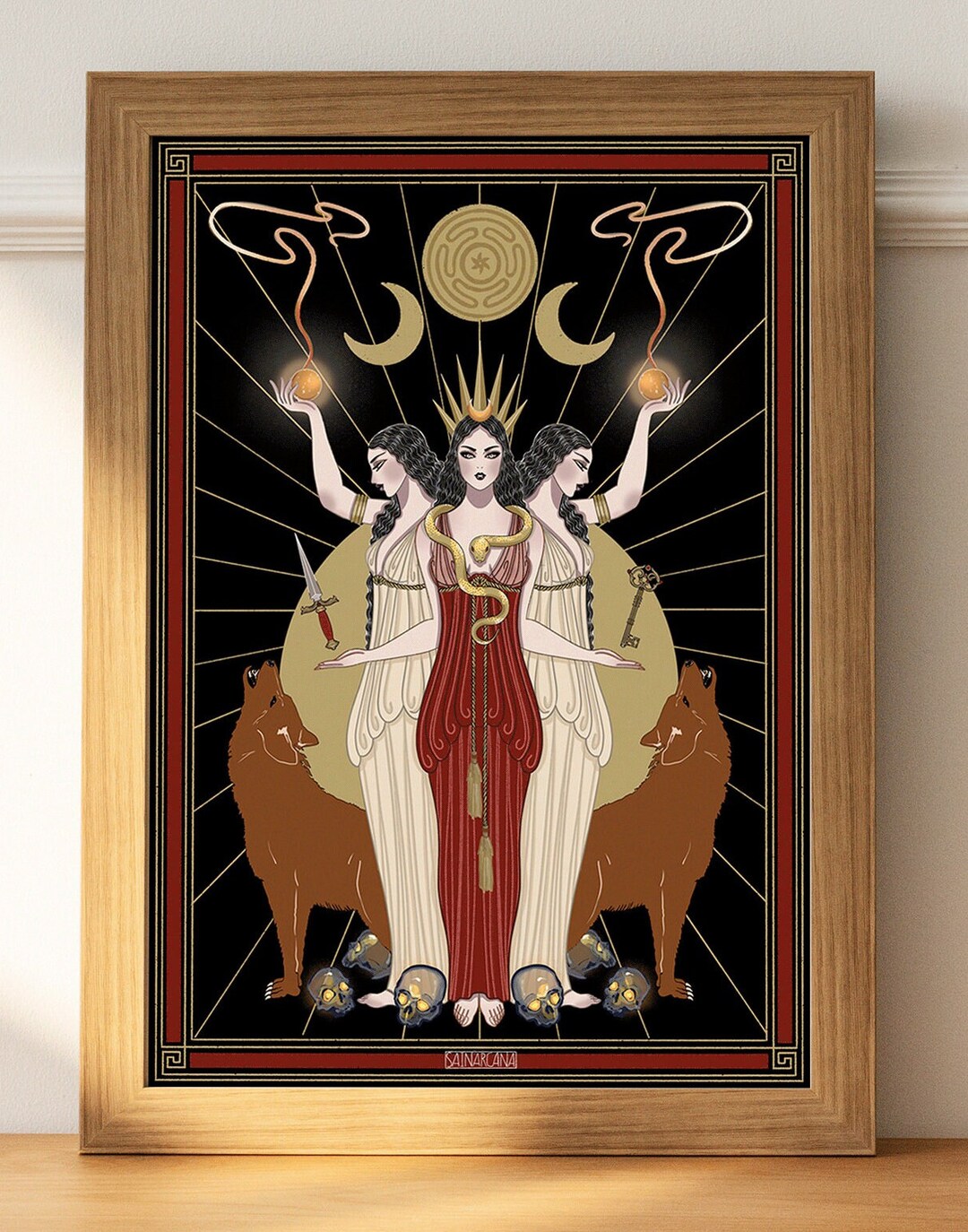 HEKATE Hecate Print Greek Goddess Griechische Göttin - Etsy HEKATE Hecate Print Greek Goddess Griechische Göttin - Etsy