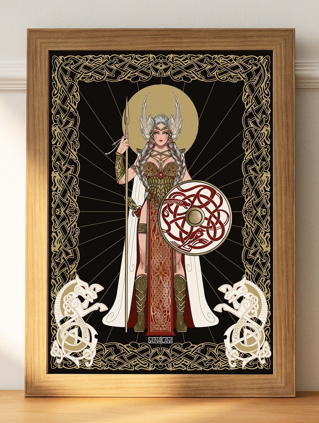 VALKYRIE Valkyrie Print Norse Goddess Nordische Göttin - Etsy