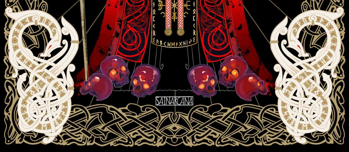 ANGRBODA Angrboda Print Norse Goddess Nordische Göttin - Etsy