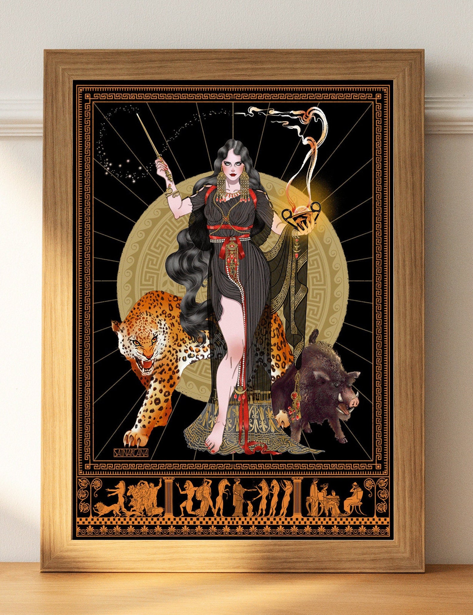 CIRCE Circe Print Greek Goddess Griechische Göttin - Etsy