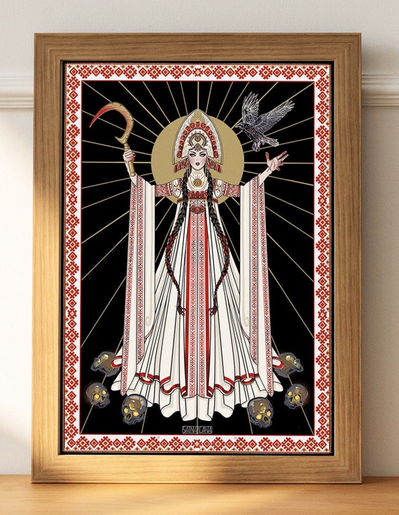Morana Marzanna Print Slavic Goddess Slawische Göttin - Etsy