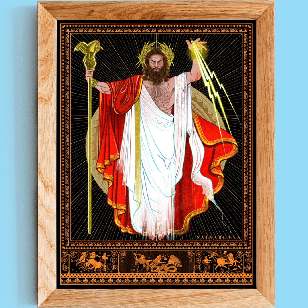 ZEUS Zeus Print Greek God Griechischer Gott Dieu Grec Dio Greco - Etsy