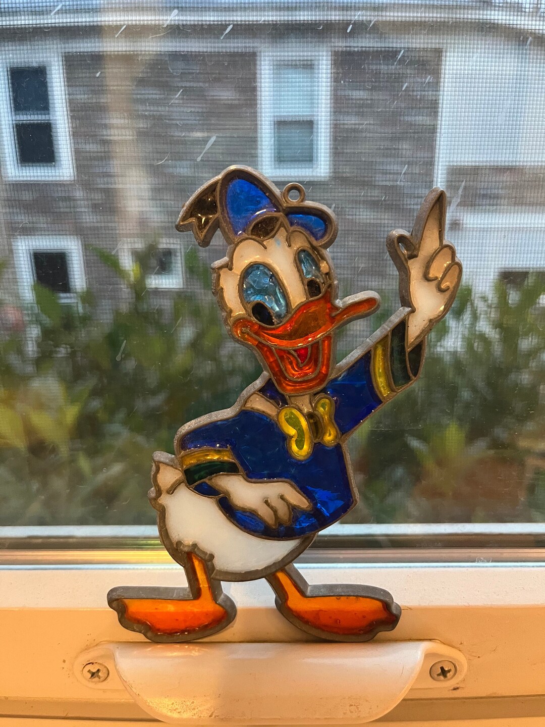 Vintage Donald Duck Stained Glass - Etsy