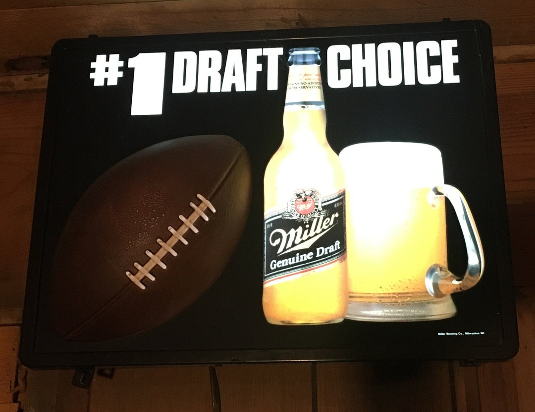 Vintage Miller Genuine Draft Beer Bar Sign - Etsy