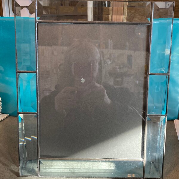 Beveled Glass Picture Frame - Etsy