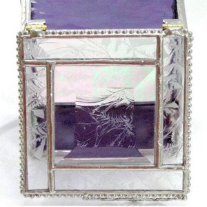 3x3 Stained Glass Box, Christening Gift, Gift for Her, Jewelry Box ...