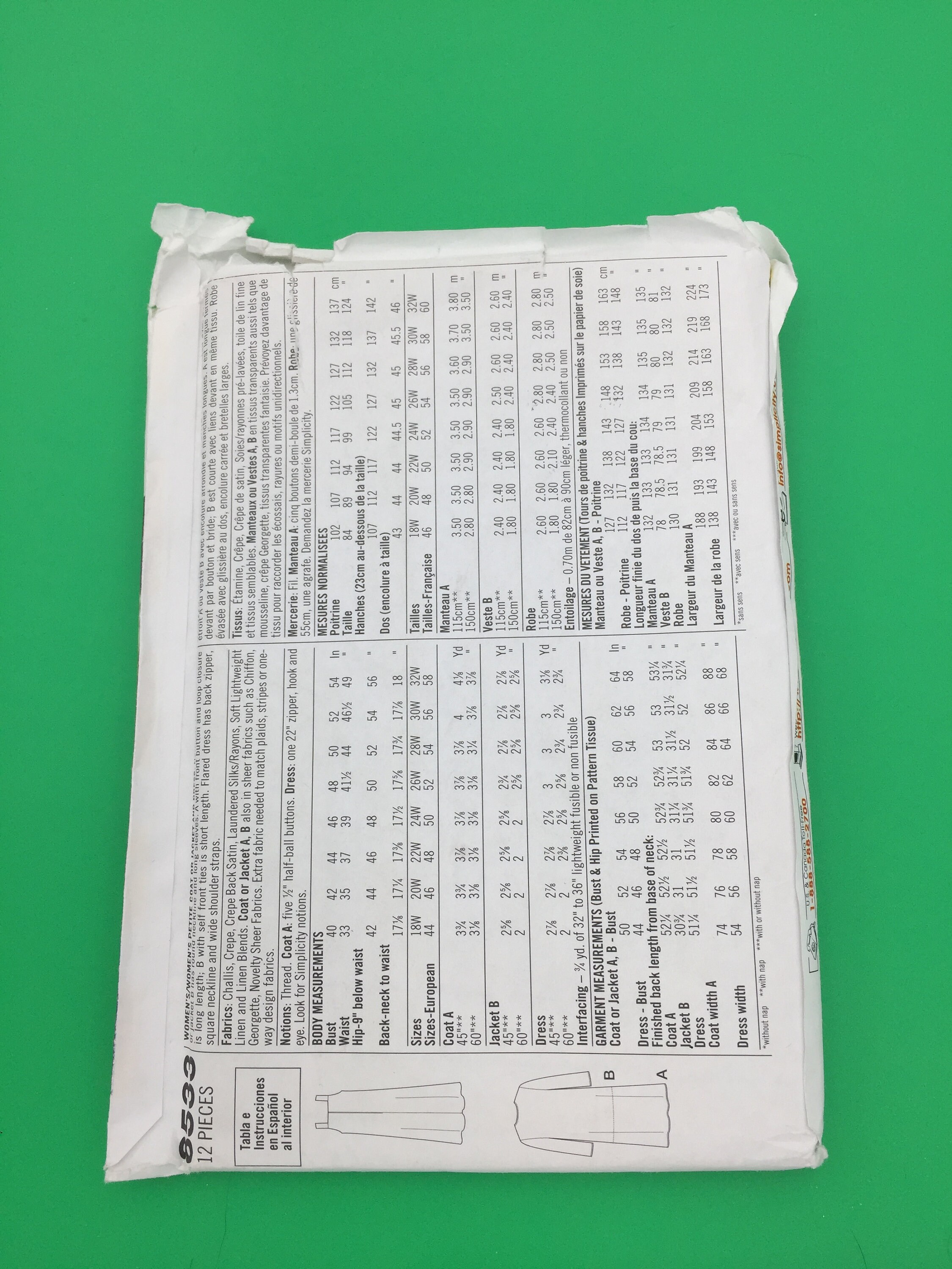 8533 Simplicity Mary Duffy Full Figure Solutions Sewing Pattern Women ...