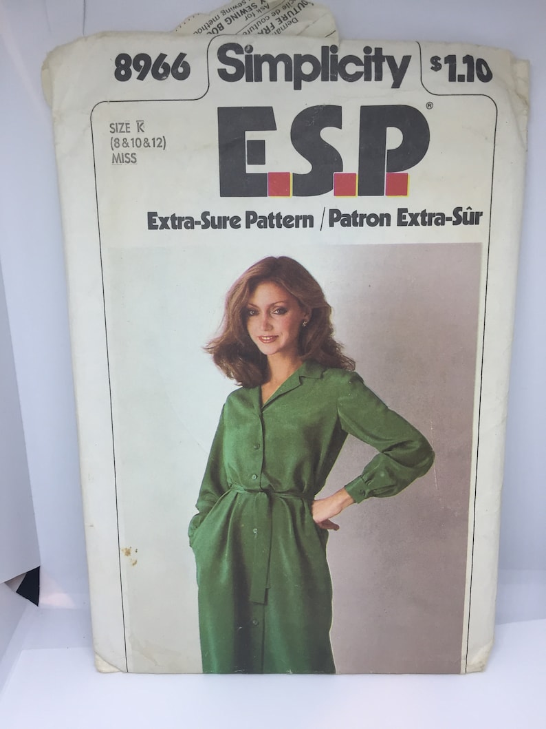 8966 Simplicity 1979 Vintage E.S.P. extra Sure Pattern - Etsy