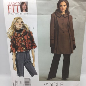 Patterns Kits & How To Sewing & Fiber Vogue V1036 1036 Todays Fit ...