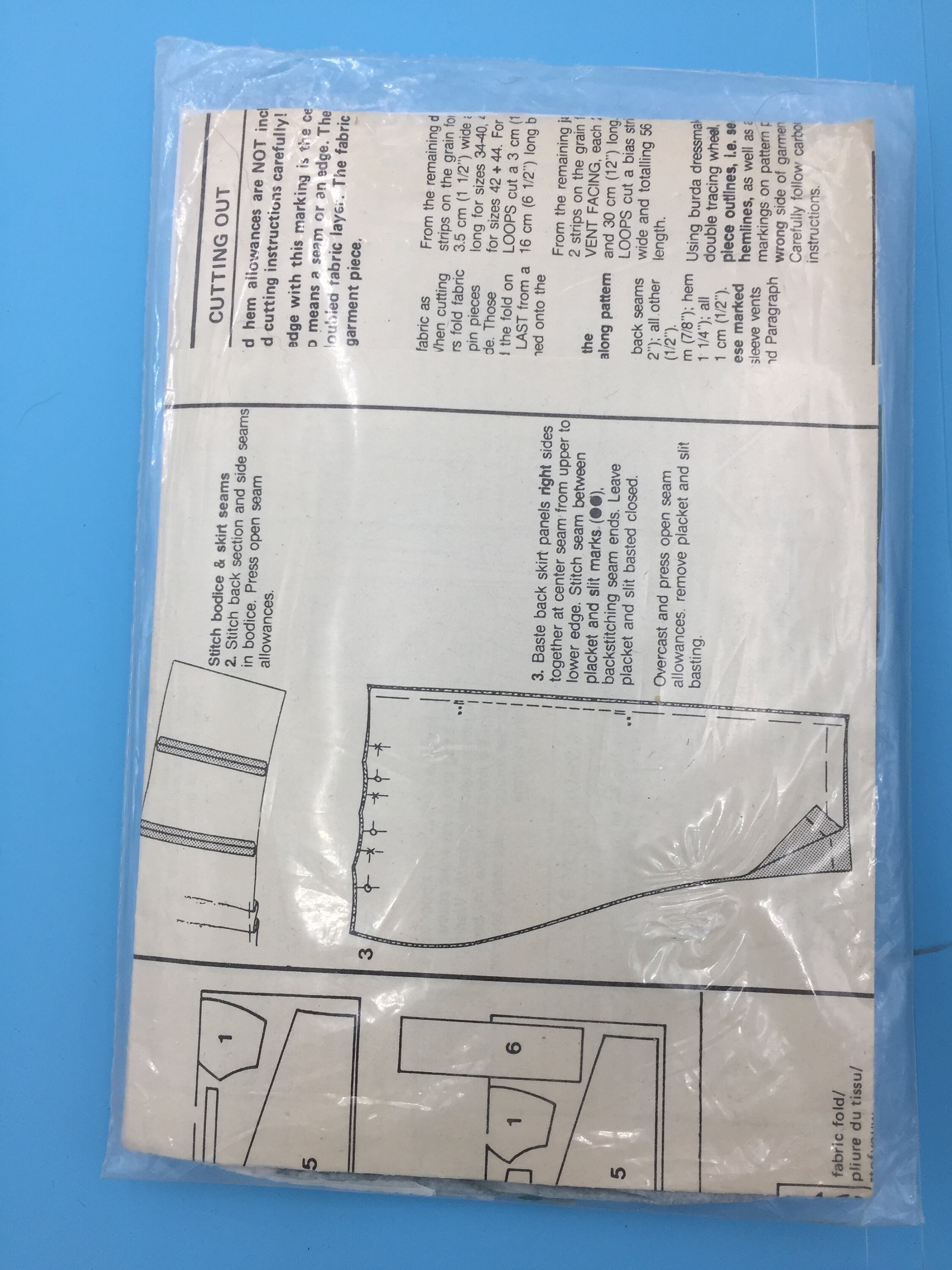 6094 Burda Sewing Pattern Misses Jacket & Dress Sizes 34-44 Cut With ...